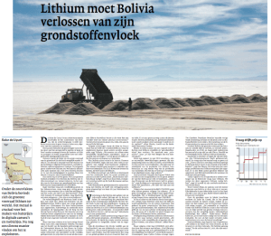 Lithium moet Bolivia verlossen van zijn grondstoffenvloek – Peter Teffer